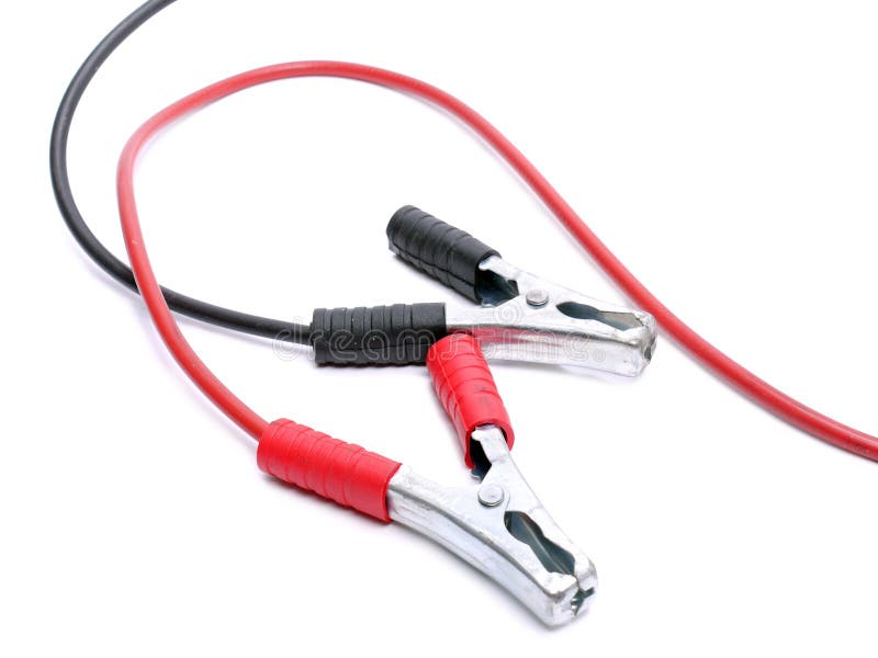 Jump leads stock image. Image of lead, clip, negative - 14693967