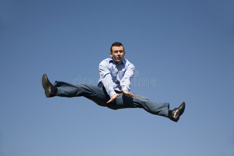 Jump of man stock photo. Image of expression, flight - 11051574