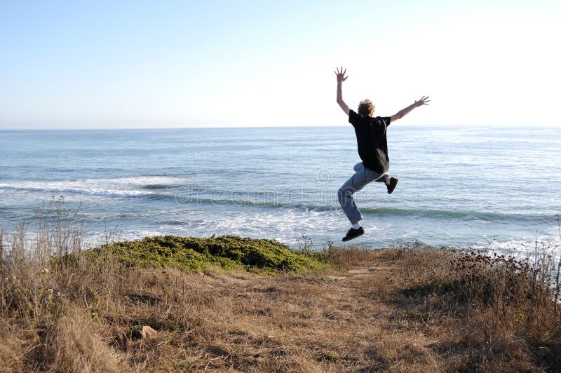 Jump off a Cliff stock image. Image of cliff, backdrop - 16834325