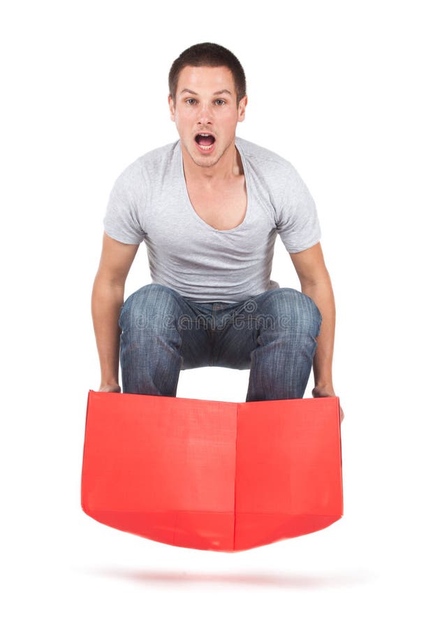 Jump out of the box stock photo. Image of person, think - 27821774