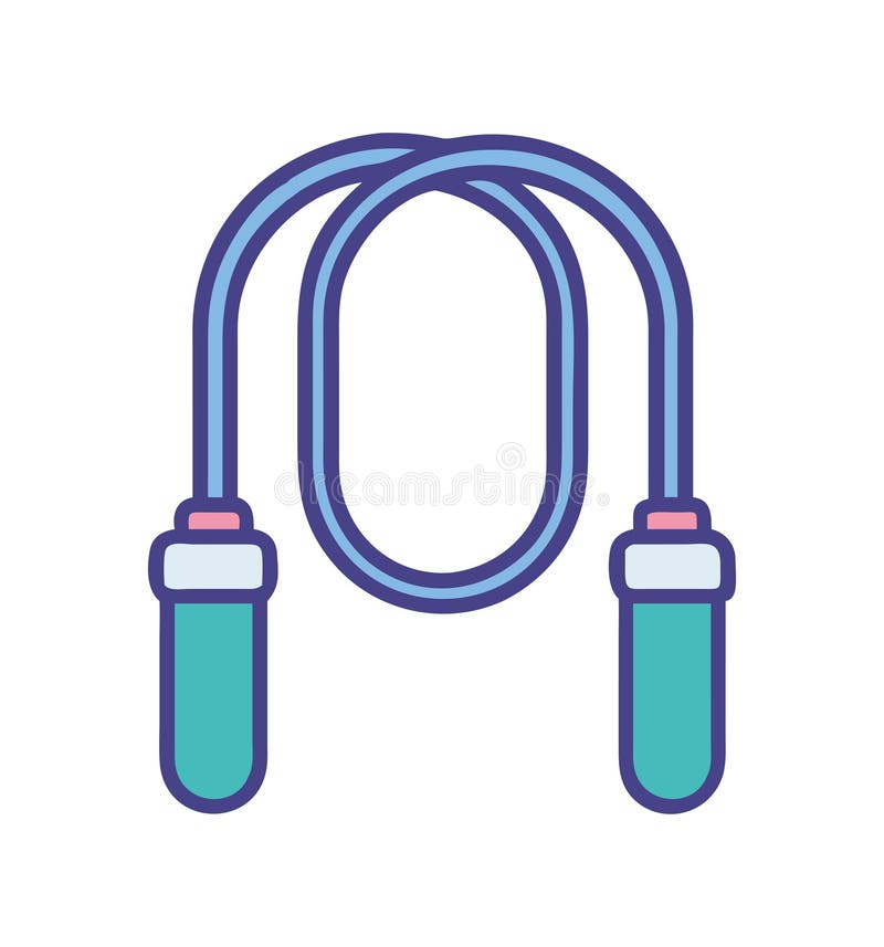 Jump Rope Cardio Workout Fitness Training Icon Stock Vector ...