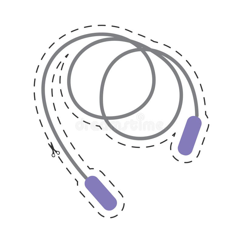 Jump rope icon. Vector stock vector. Illustration of jump - 377851005