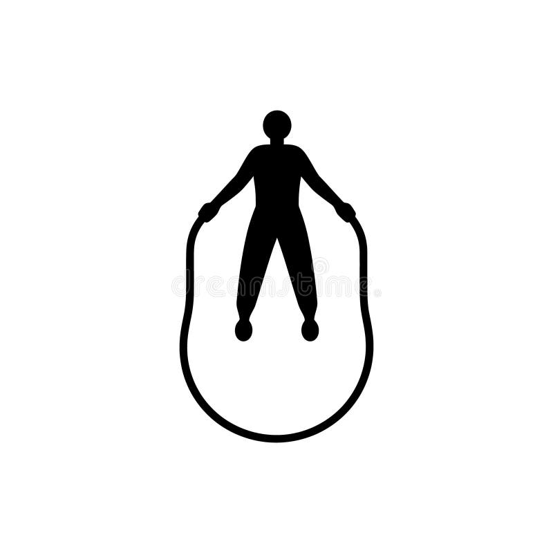 Jump Rope Icon stock vector. Illustration of vector - 296706967