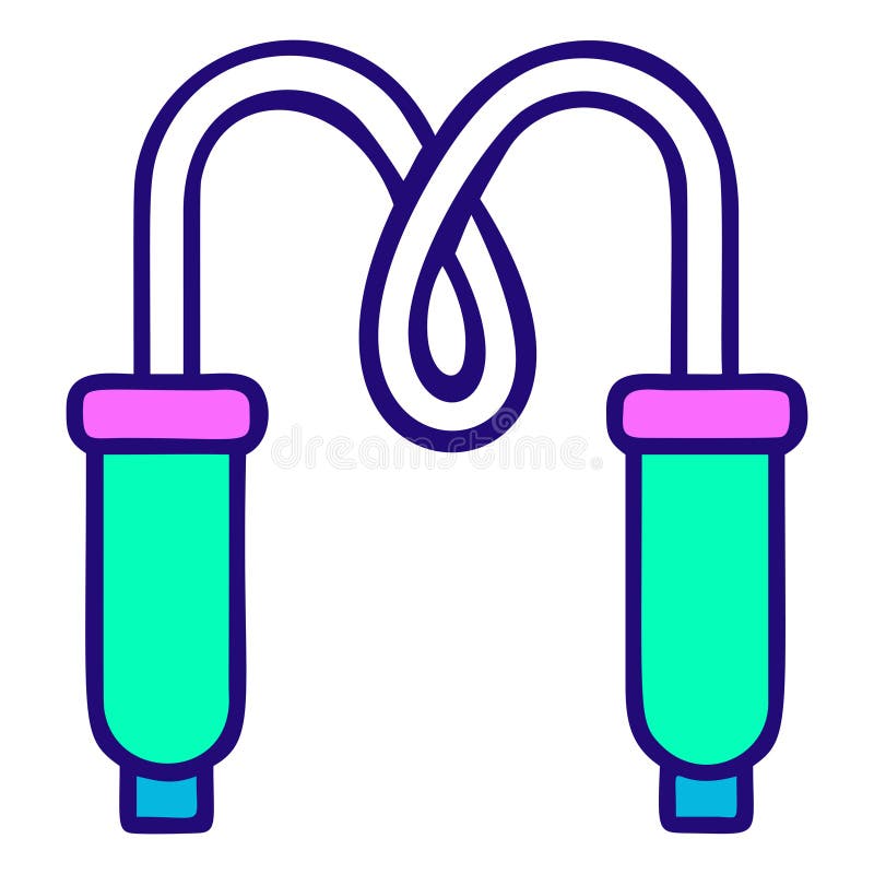 Jump Rope Training Icon stock vector. Illustration of fitness - 358798079