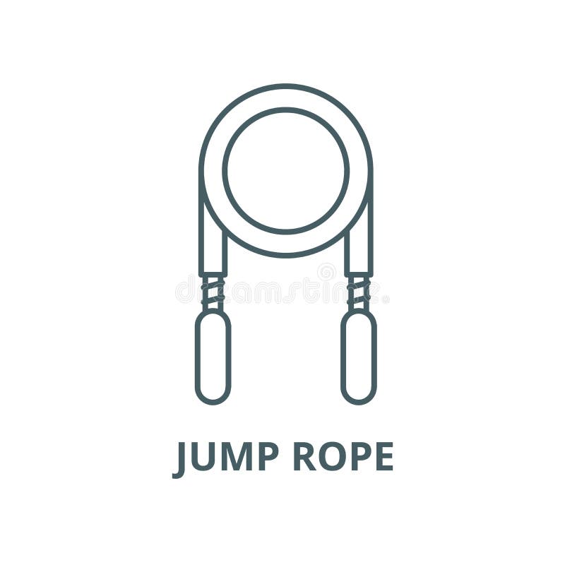 Jump Rope Vector Line Icon, Linear Concept, Outline Sign, Symbol Stock ...