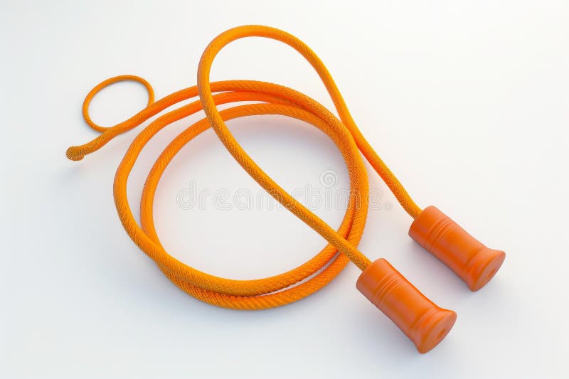 Jump Rope on White Background Stock Illustration - Illustration of ...