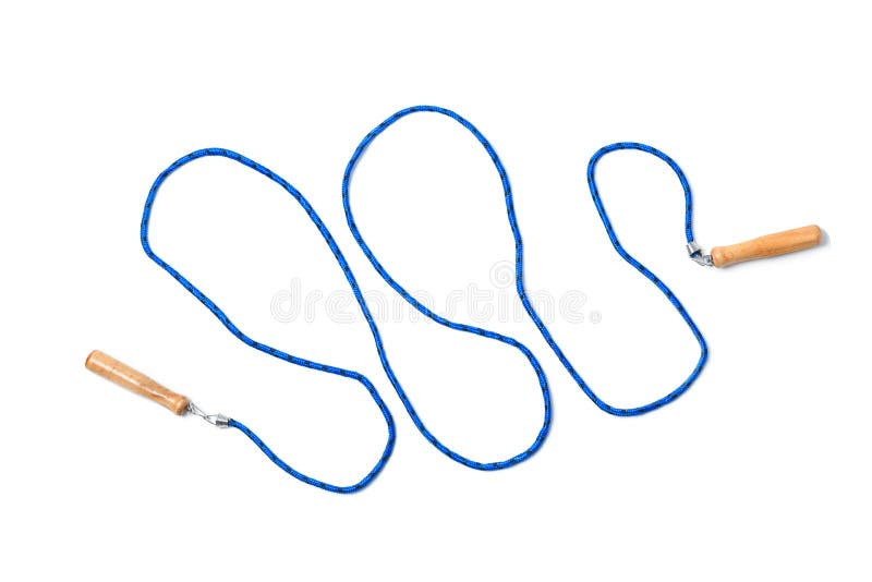 Jump Rope on White Background Stock Photo - Image of fitness, hobby ...