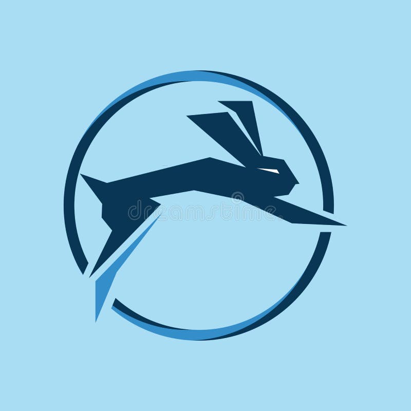 Rabbit Icon Logo Design, Creative Rabbit Logo Design Stock Vector ...