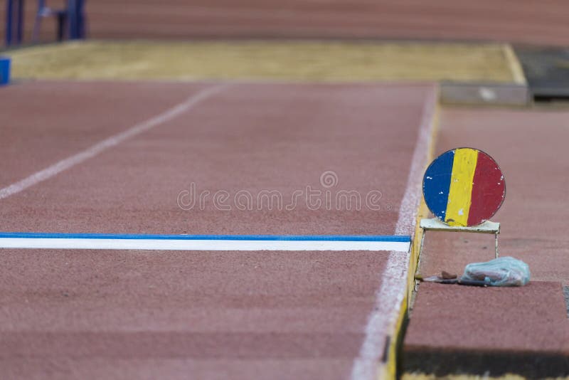 Takeoff Board Marking on a Triple Jump Pit Stock Photo - Image of ...