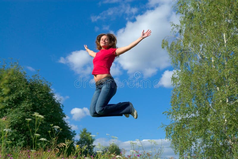 Jump into the sky (series) stock photo. Image of nature - 2839466
