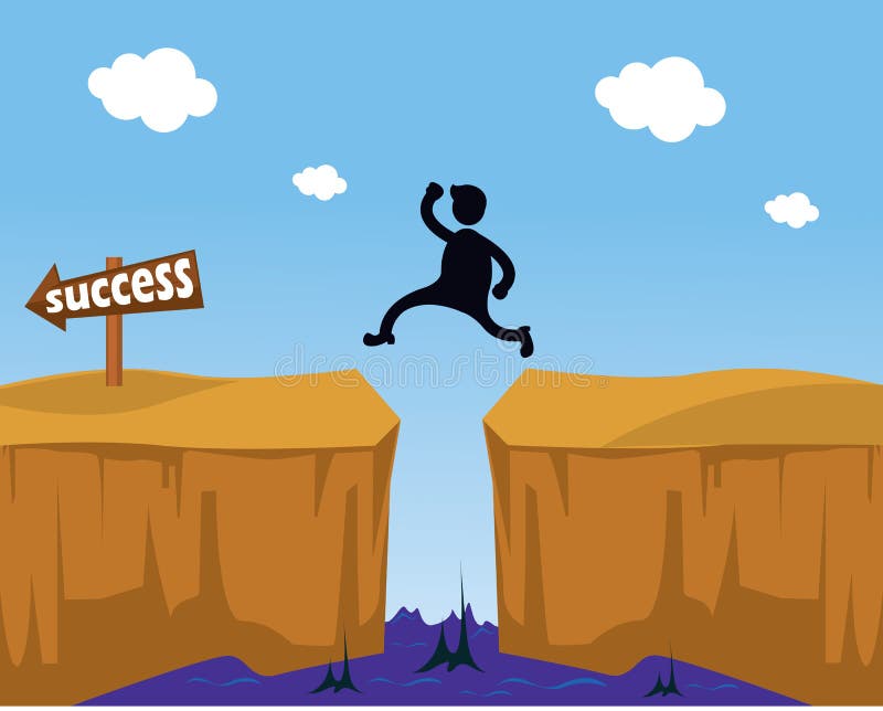 Jump to more successful stock vector. Illustration of smart - 106563399