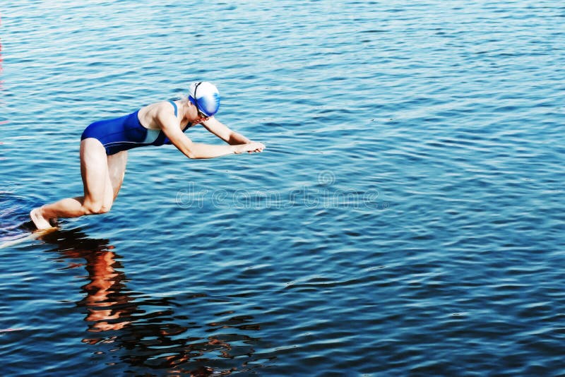 Jump in water stock image. Image of health, round, waves - 16086265