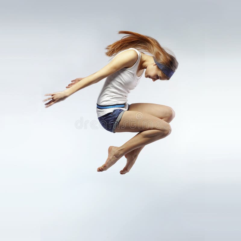 Jumper stock photo. Image of beauty, aerobics, long, jumping - 18893014