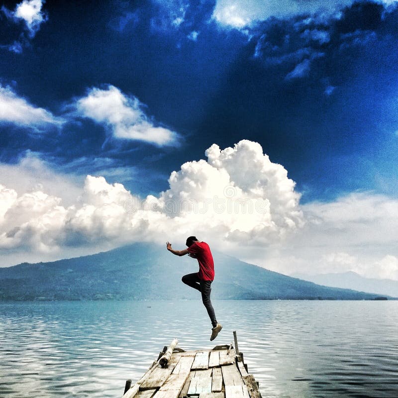 Jumper editorial photography. Image of lake, ranau, jumper - 57617022