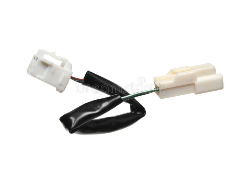 Jumper Wire Connectors Isolated on White Stock Photo - Image of close ...
