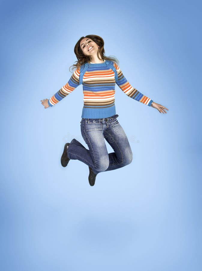 Jumping stock image. Image of jumping, attractive, glamour - 2162101