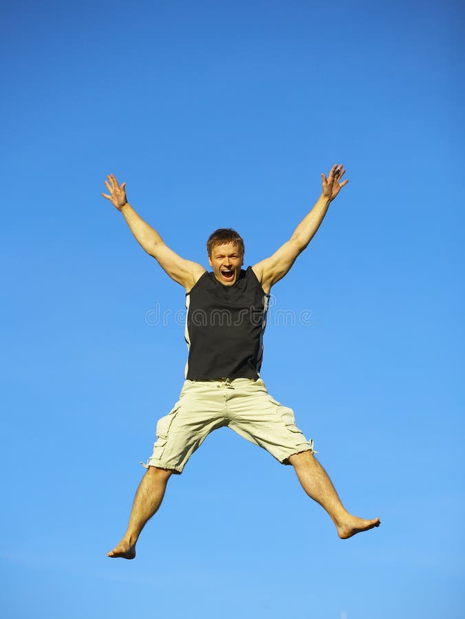 Jumping stock image. Image of shouting, jump, screaming - 2569623