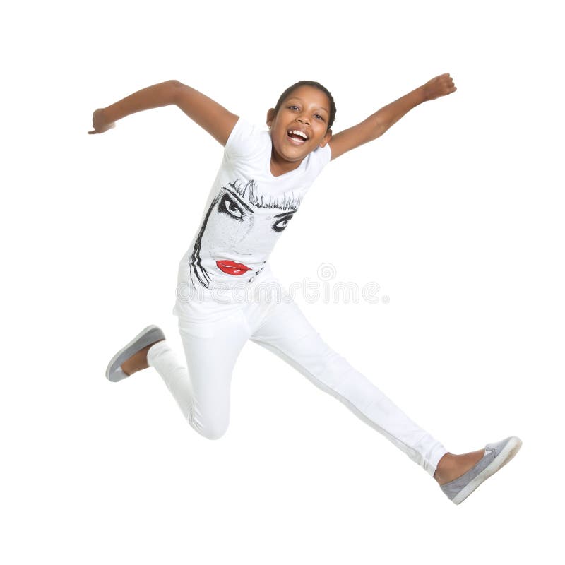 Jumping 4 joy stock image. Image of carefree, healthy - 15132279