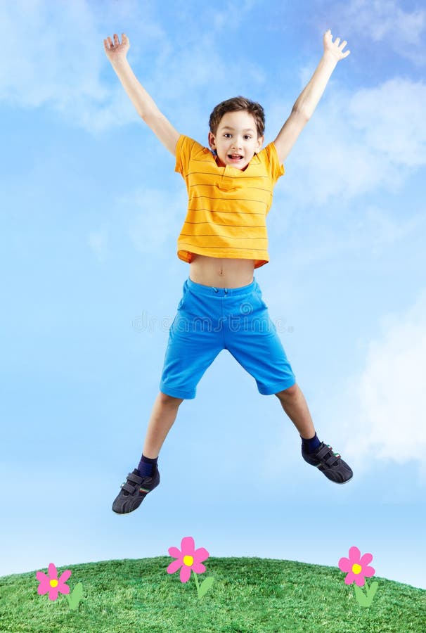 Jumping Boy Royalty Free Stock Photo - Image: 19697775