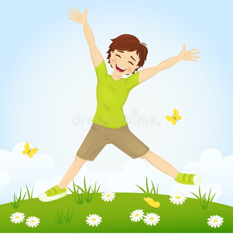 Jumping Boy Stock Illustrations – 26,767 Jumping Boy Stock ...