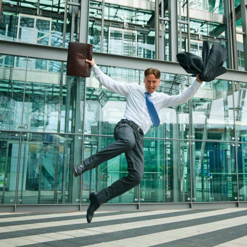 Jumping Businessman stock image. Image of action, businessman - 83833187