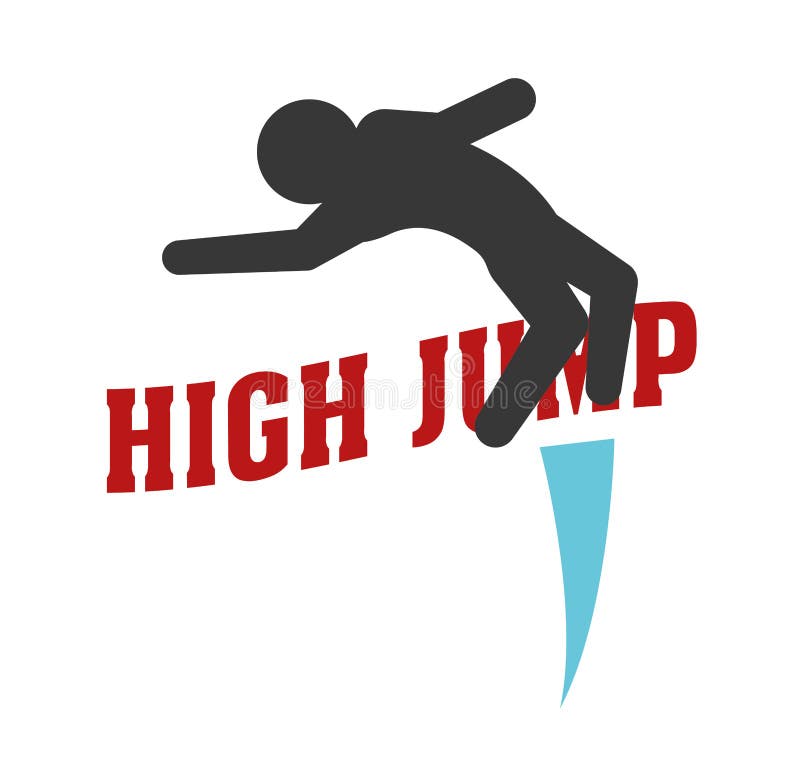 Jumping design stock vector. Illustration of flexibility - 58565417