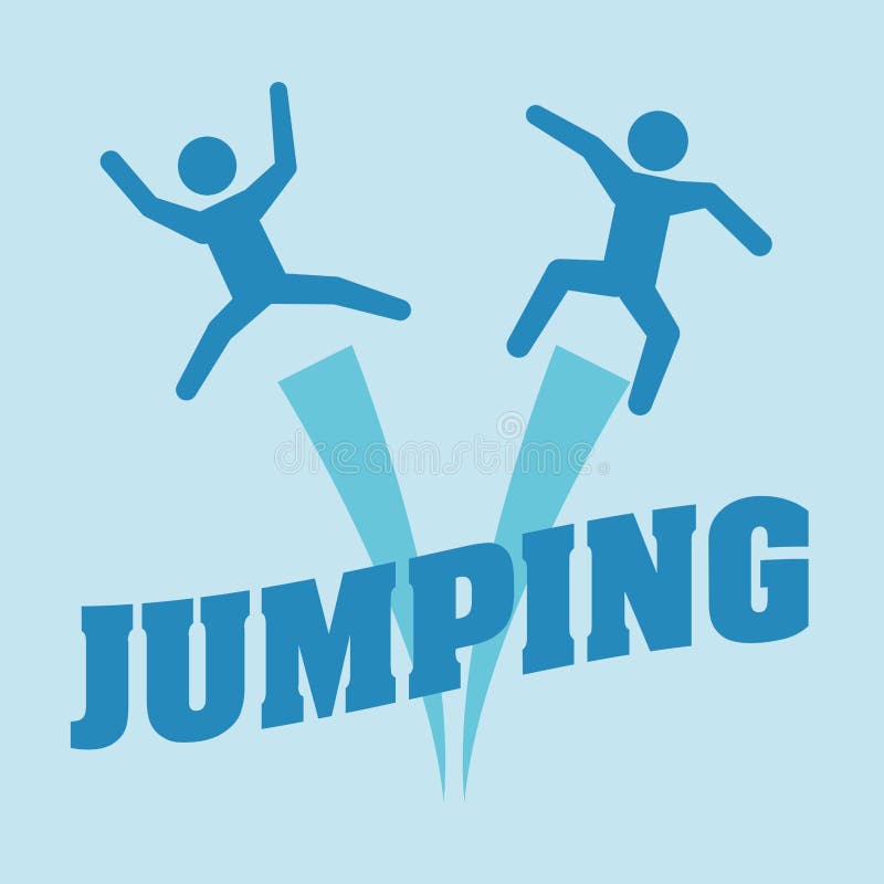 Jumping design stock vector. Illustration of healthy - 58564364