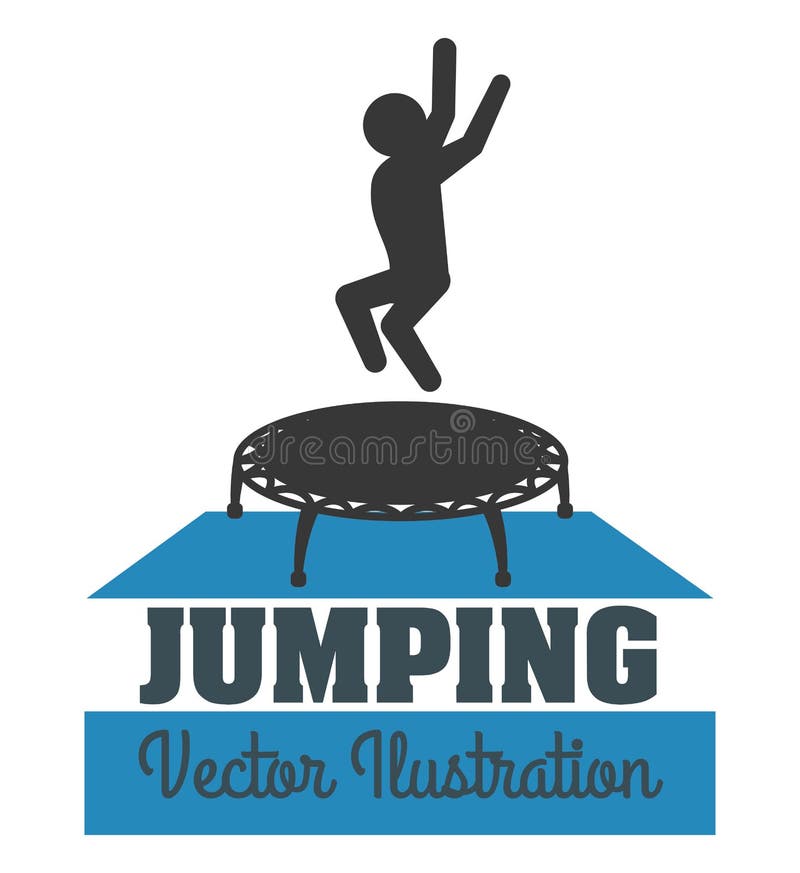 Jumping design stock vector. Illustration of healthy - 58564384