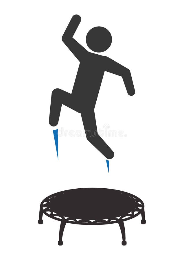 Jumping design stock vector. Illustration of outdoors - 58564529