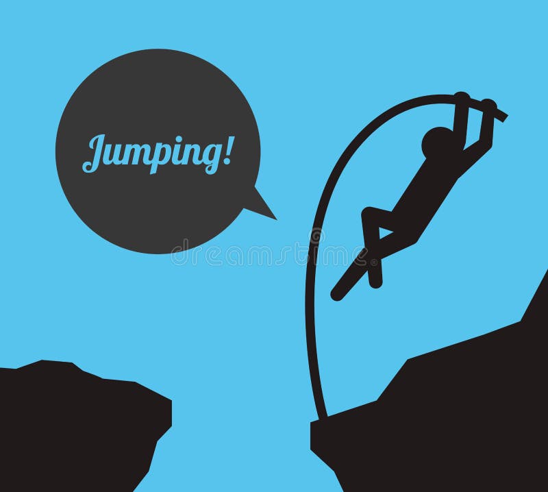 Jumping design stock vector. Illustration of competition - 58565369