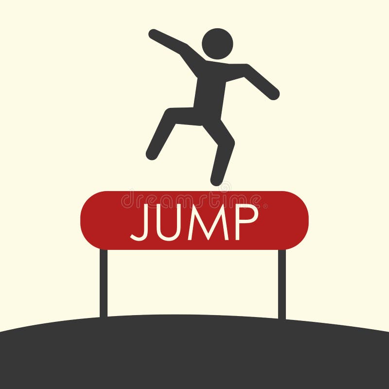 Jumping design stock vector. Illustration of movement - 58565567