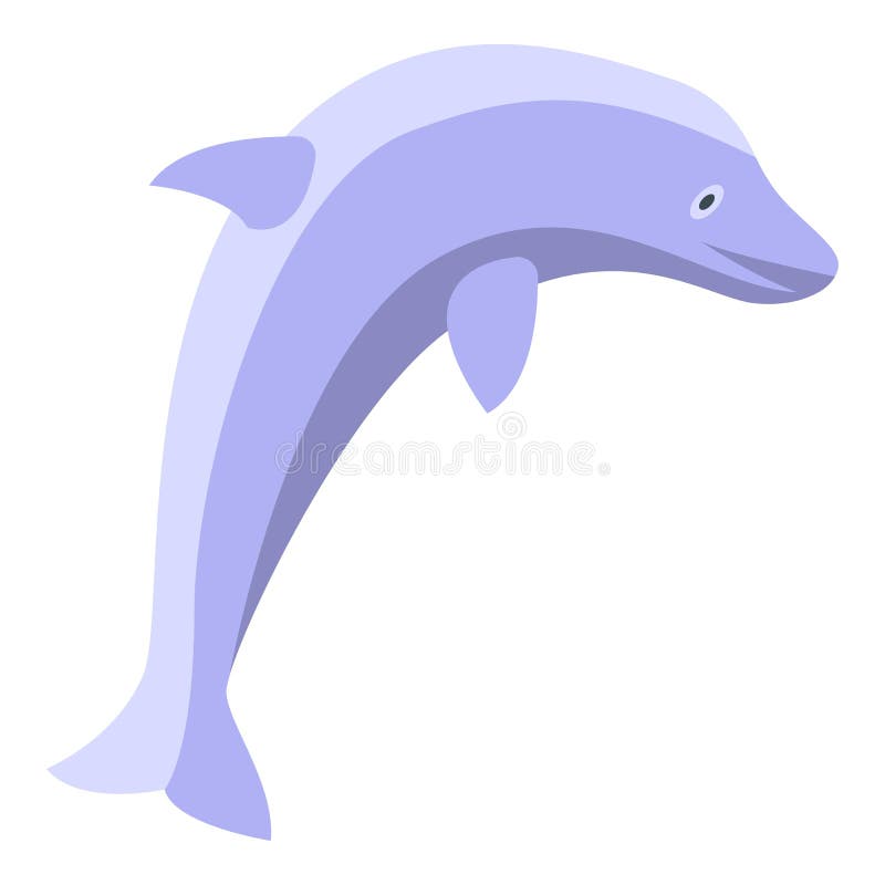 Jumping Dolphin Icon, Isometric Style Stock Vector - Illustration of ...