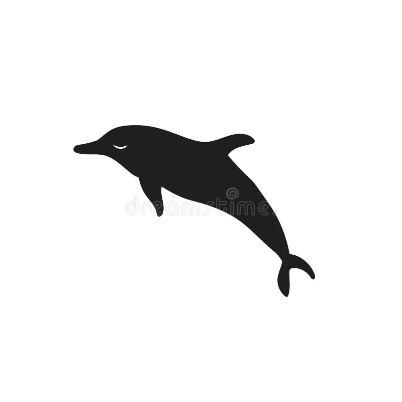 Dolphin logo icon vector stock photo. Illustration of design - 275211198