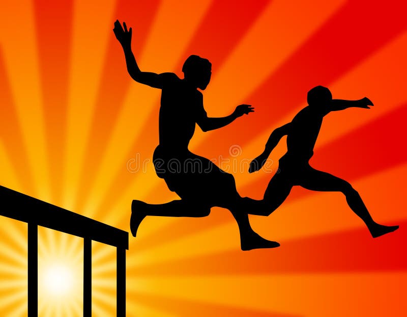 Jumping far stock illustration. Illustration of jumping - 47894178