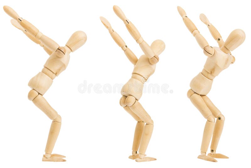Pre Jump Figure Action Pose Stock Photo - Image of background, posture ...