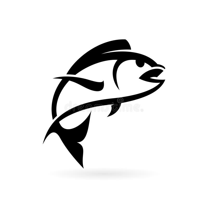 Jumping Fish Logo Vector Template Stock Vector - Illustration of marin ...