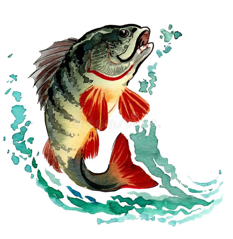 Jumping Fish Drawing Stock Illustrations – 5,161 Jumping Fish Drawing ...