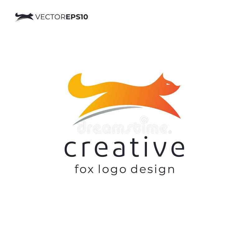 Jumping Fox Logo Design Inspiration Stock Vector - Illustration of wild ...