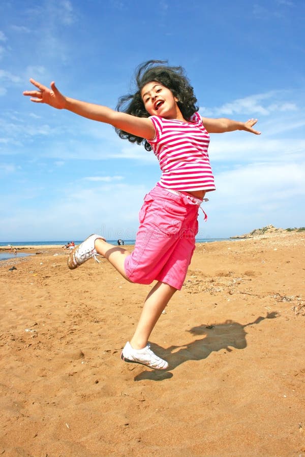 Jumping girl stock image. Image of pattern, dance, jump - 17709387