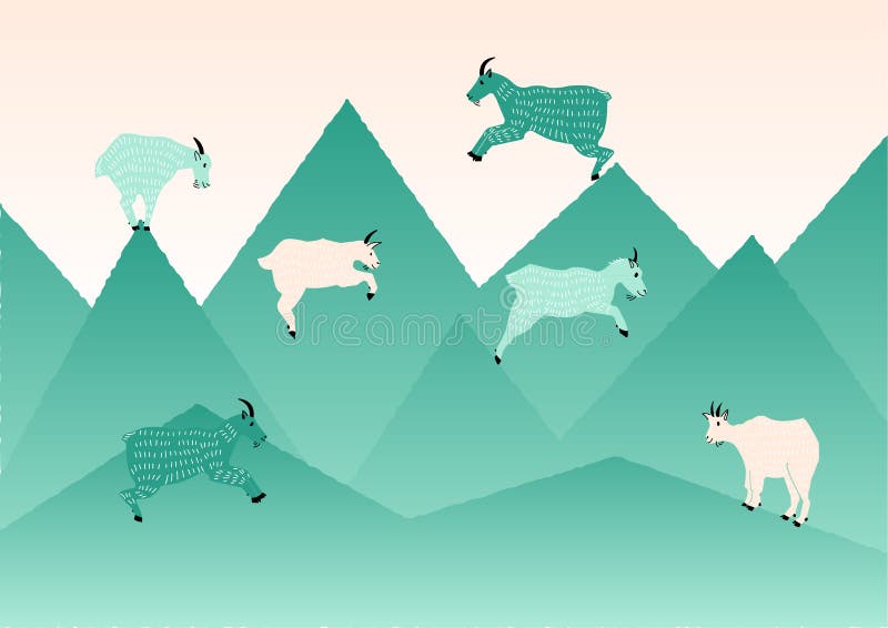 Jumping Goat Clip Art