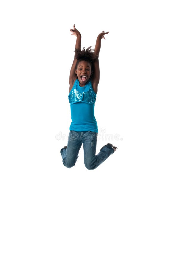 Three Happy Children Jumping at Once Stock Photo - Image of cheerful ...