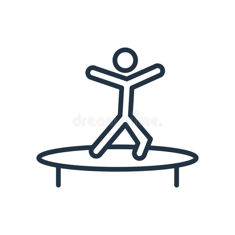People Jumping Icon Icon. Trendy Flat Vector People Jumping Icon Stock ...