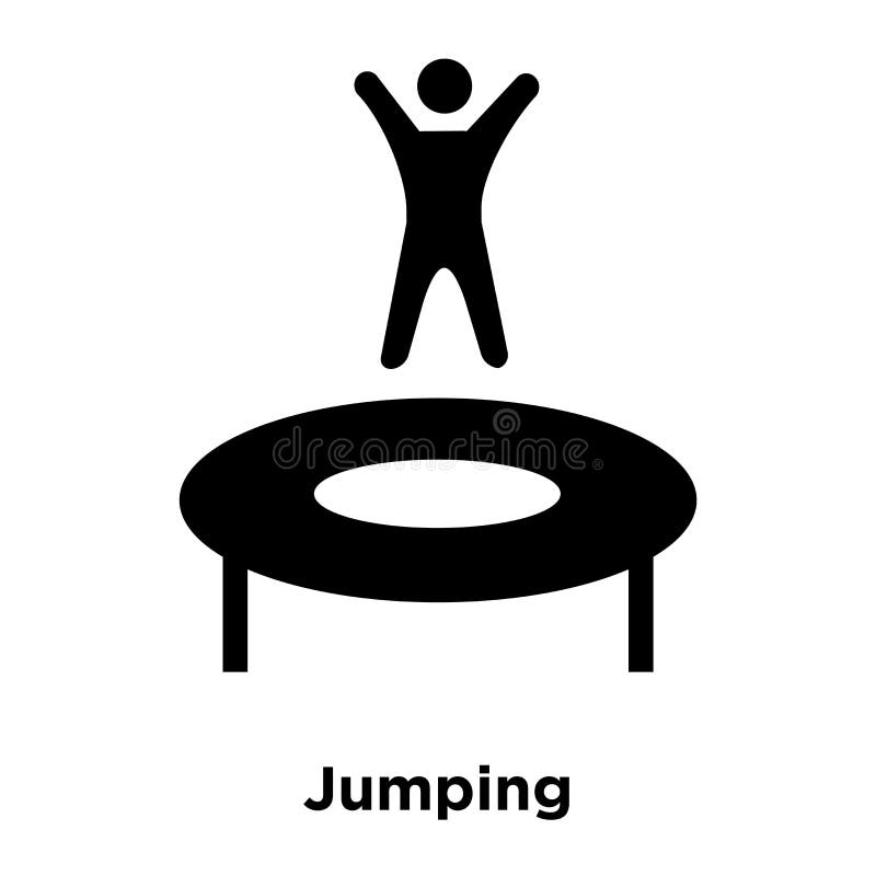 Man Jumping Icon Vector Sign and Symbol Isolated on White Background ...