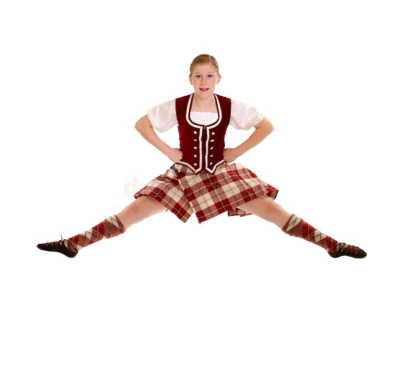 Irish Step Dancing Pose stock image. Image of landscape - 12418409