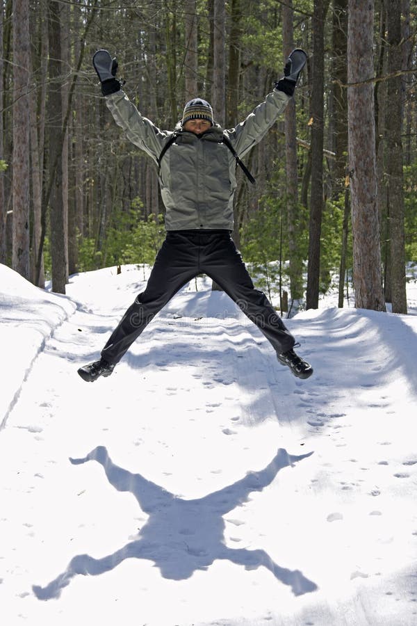 Jumping jack stock photo. Image of trees, jumping, exercise - 4686688