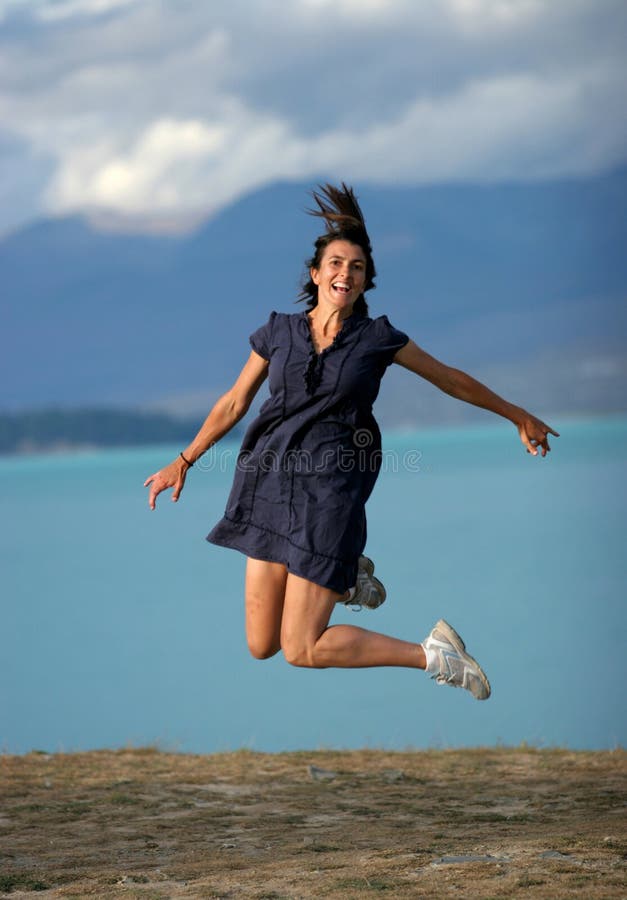 Jumping for joy stock photo. Image of fitness, space - 14089042