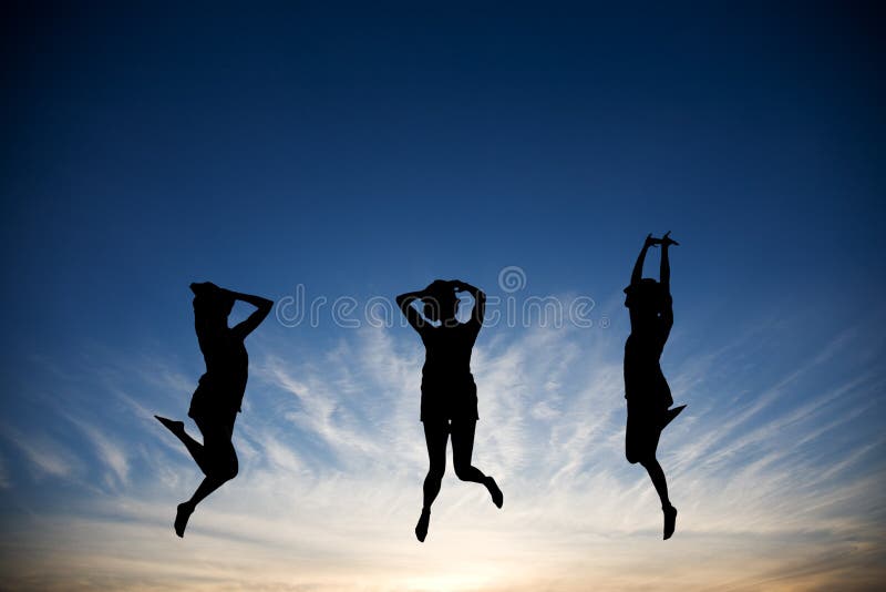 Jumping with joy stock image. Image of lifestyle, beach - 5284239