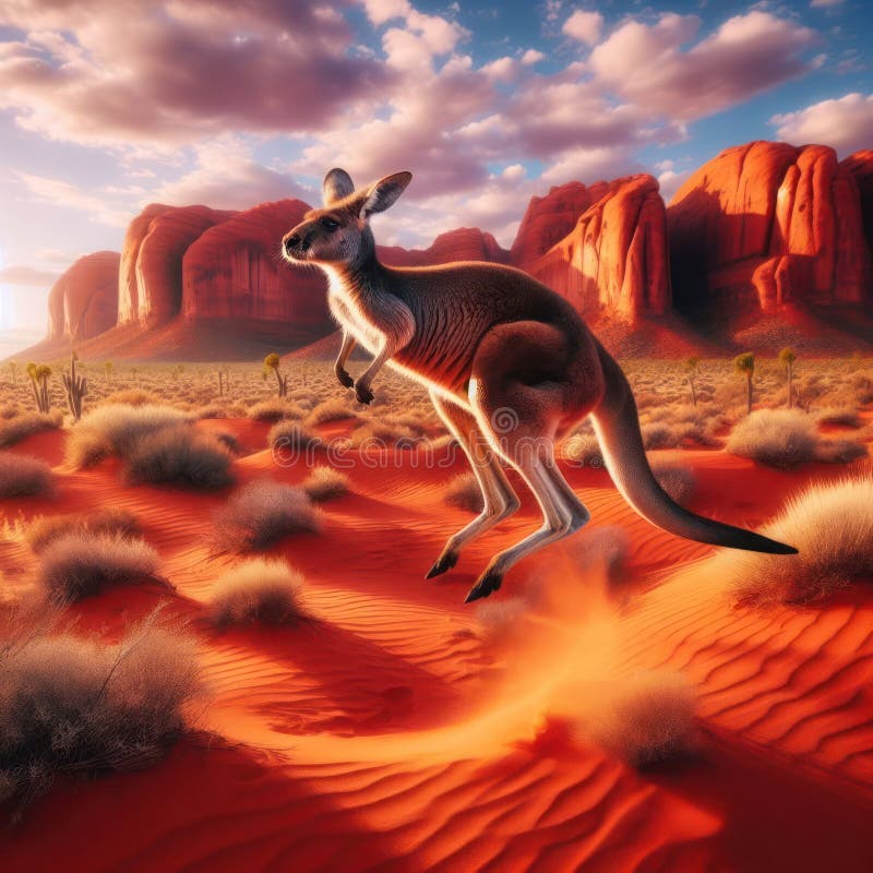 Desert Kangaroo Rat Jumping Animation Sequence Cartoon Vector ...