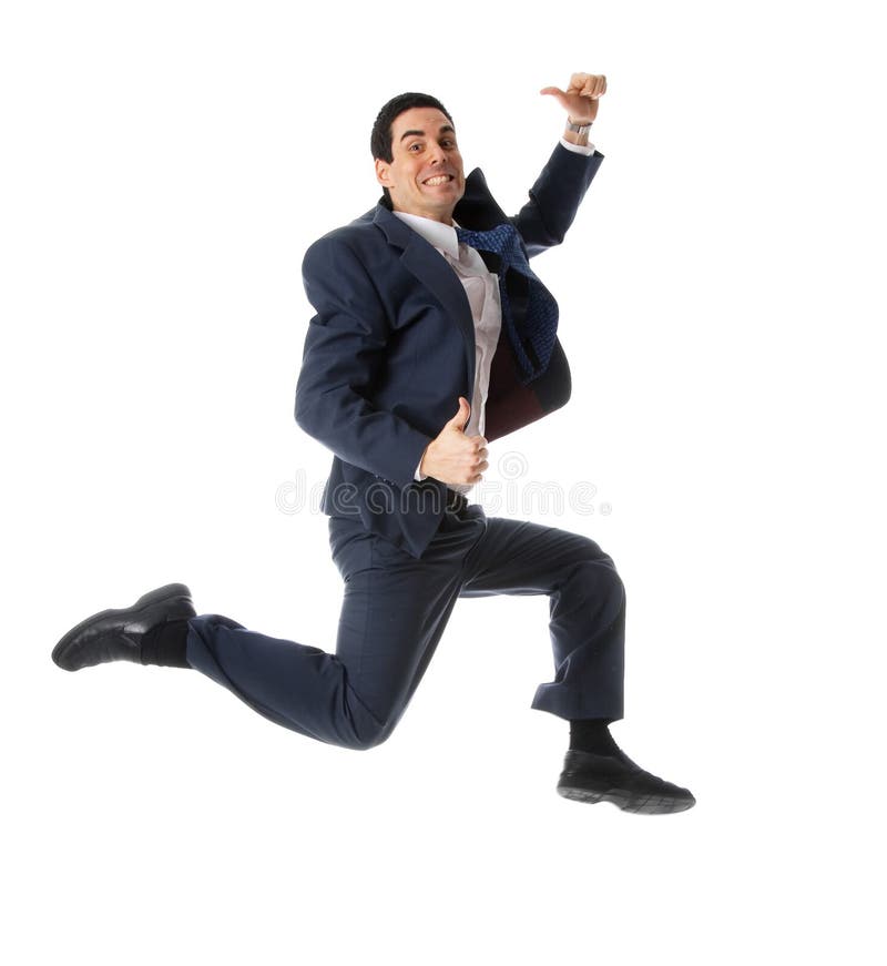 Jumping man stock image. Image of suit, shirt, confident - 1616793