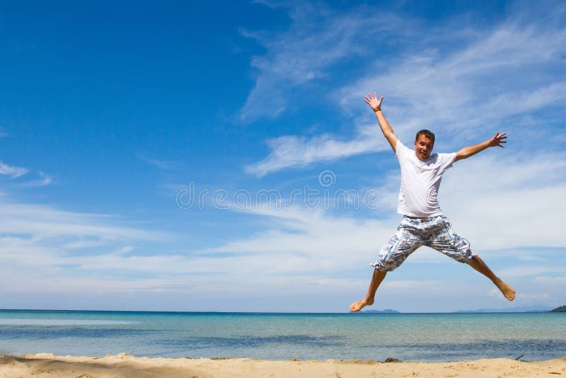 Man jumping stock image. Image of fitness, high, male - 1835345